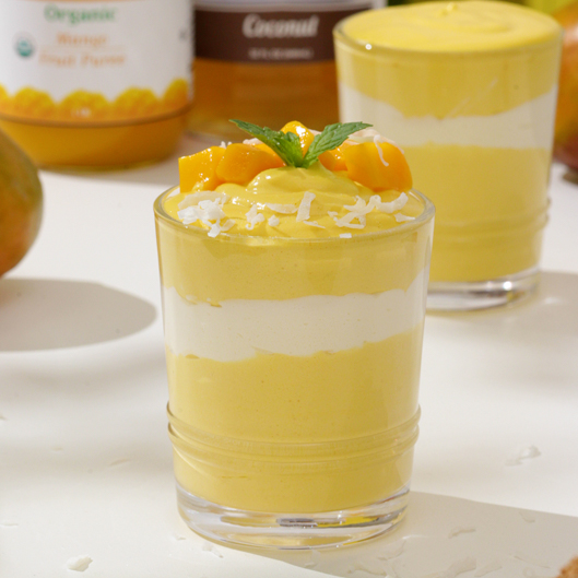 Mango Mousse Eggless Mango Mousse Sandhya's Kitchen